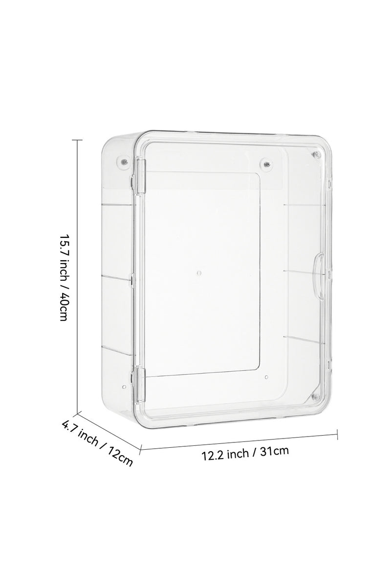 Wall Mount Transparent Storage Display Case with Sticker, LY0219(Ver.2 ...