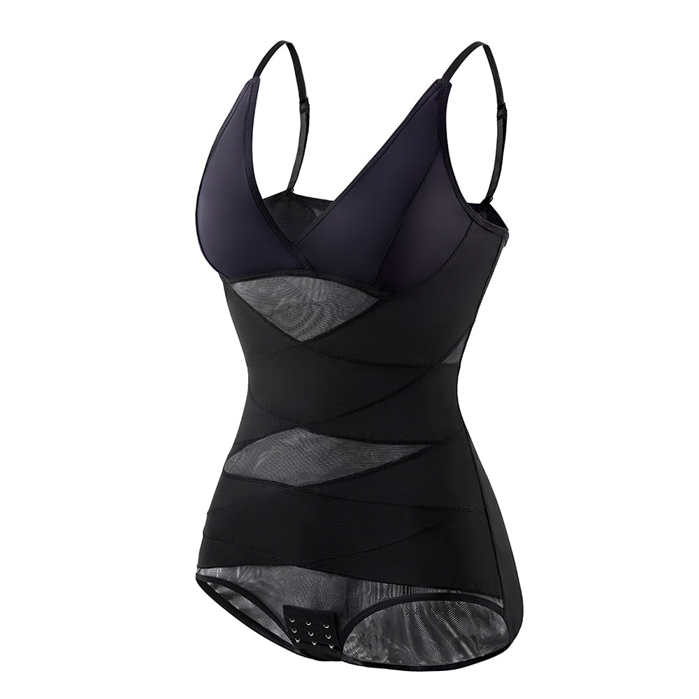 Deep V-Neck Cross Compression Shapewear, WO0597 – EVER STRONG
