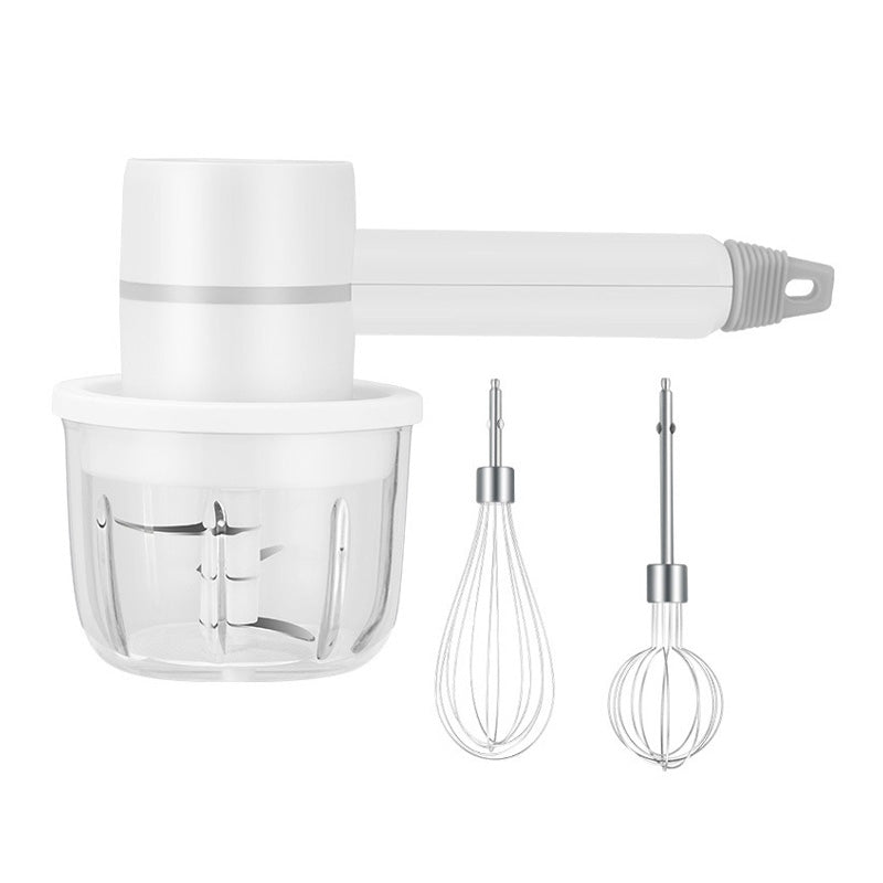 3-Speed 20W Electric Hand Mixer Set with 250ml Mini Chopper, WM0380 ...