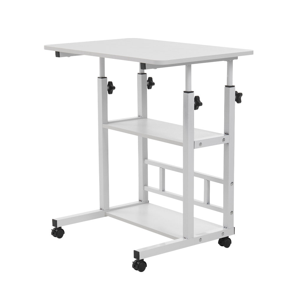 Height Adjustable Mobile Overbed Table with Wheels, SC2099 (Ver.2 ...