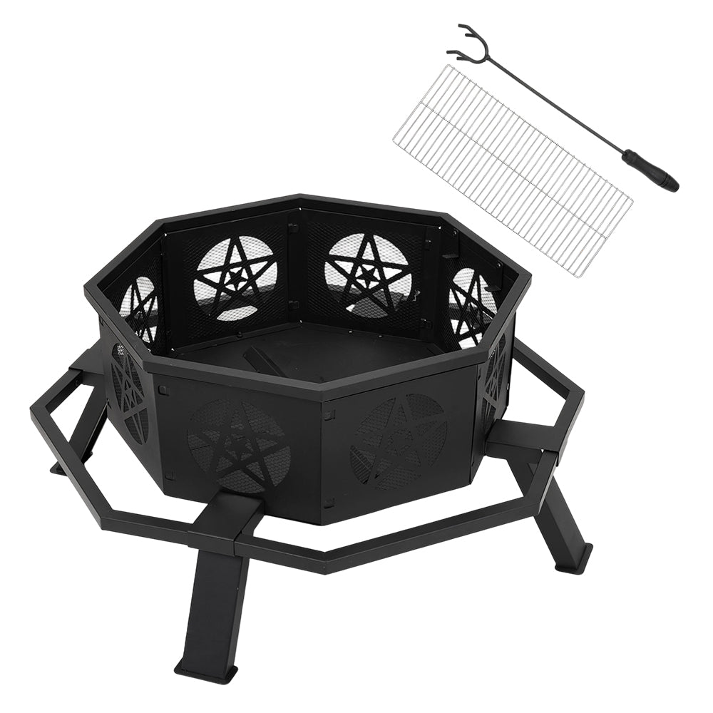 Heavy Duty Wood Burning Octagonal Fire Pit, GH220016 (VER.2) – EVER STRONG