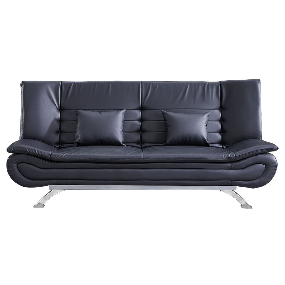 PU Leather 2-Seat Convertible Sofa Bed with Pillows, JM1336 – EVER STRONG