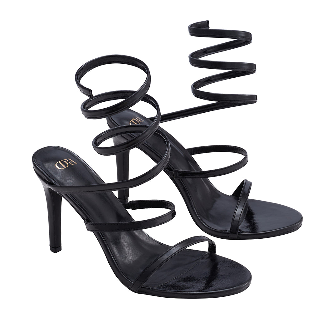 Pair of Spiral Ankle Wrap Strap High Heels Sandals, JW0172 (Ver.2 ...