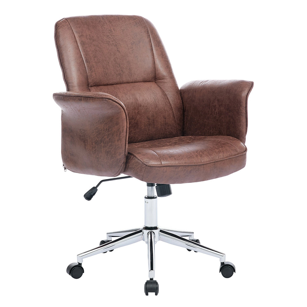 Retro-style Office Chair with Armrests and Casters, FO050013 – EVER STRONG