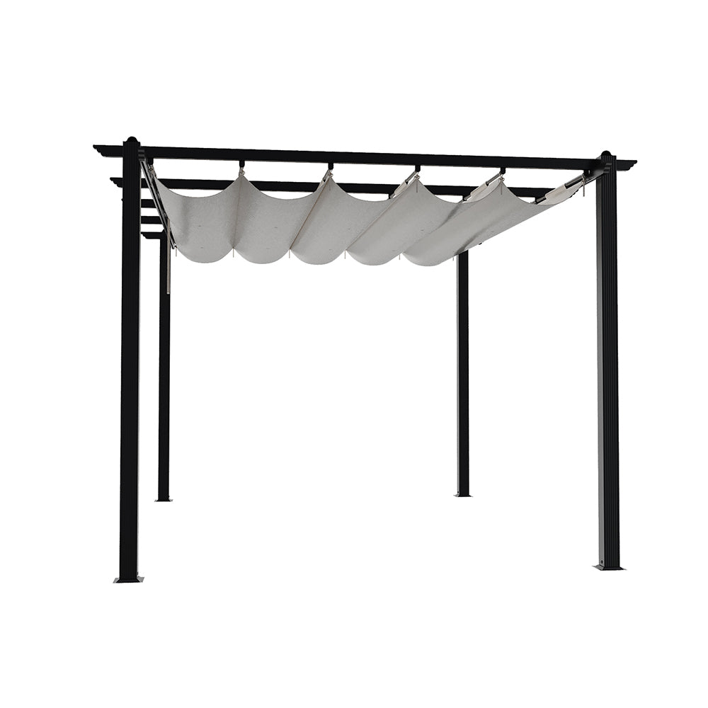 13x10ft Aluminium Pergola with Retractable Roof, LG1605LG1606 (Ver.2 ...