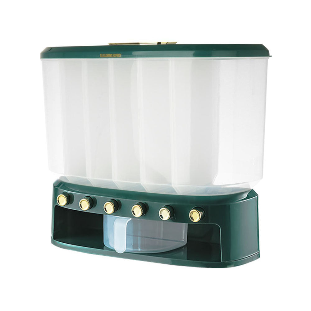 Space-Saving Wall Mounted Dry Food Dispenser with Airtight Lid, CT0442 ...