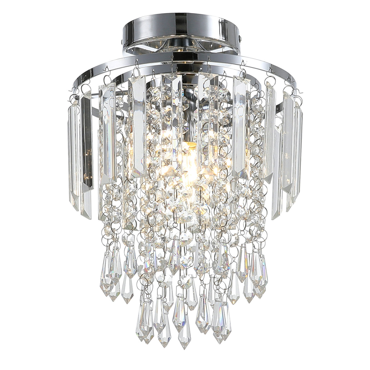 Livingandhome Crystal Mount Ceiling Light, LG1314 – EVER STRONG