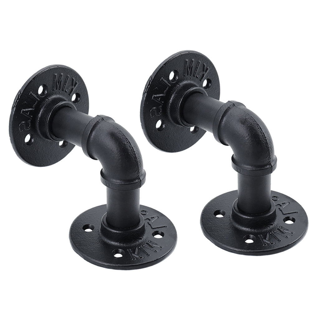 2-Pack Industrial Style Iron Pipe Shelf Brackets, SP1561 – EVER STRONG