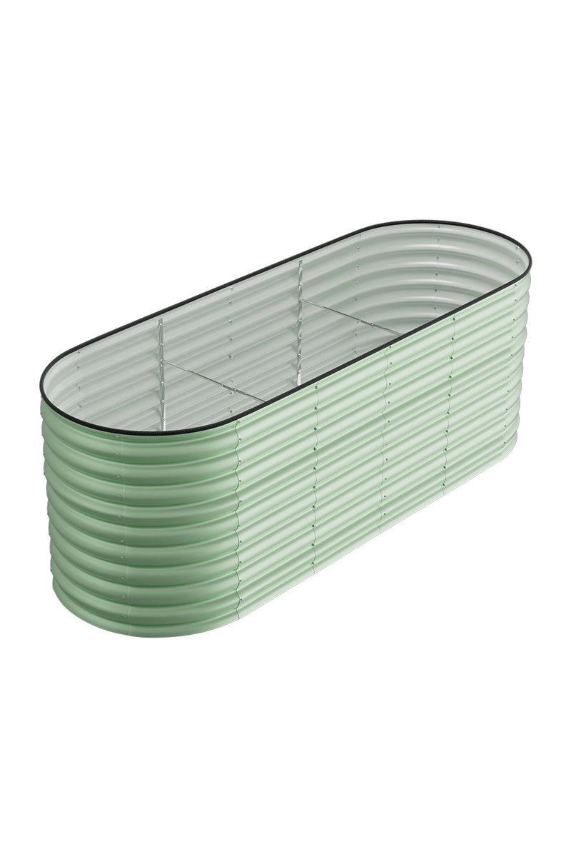 Oval-Shaped Galvanized Steel Raised Garden Bed, PM1496 (Ver. 2) – EVER ...