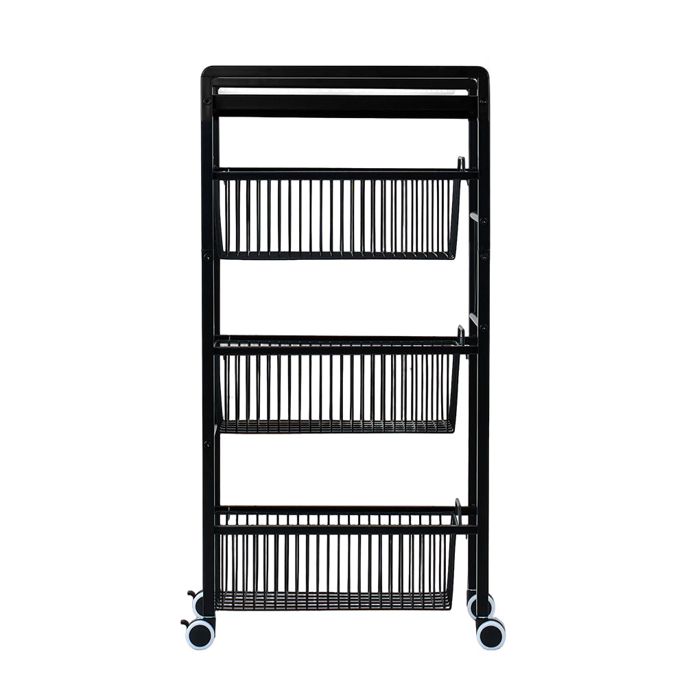 4-Tier Kitchen Storage Trolley with Pull-Out Baskets, HM320302 – EVER ...