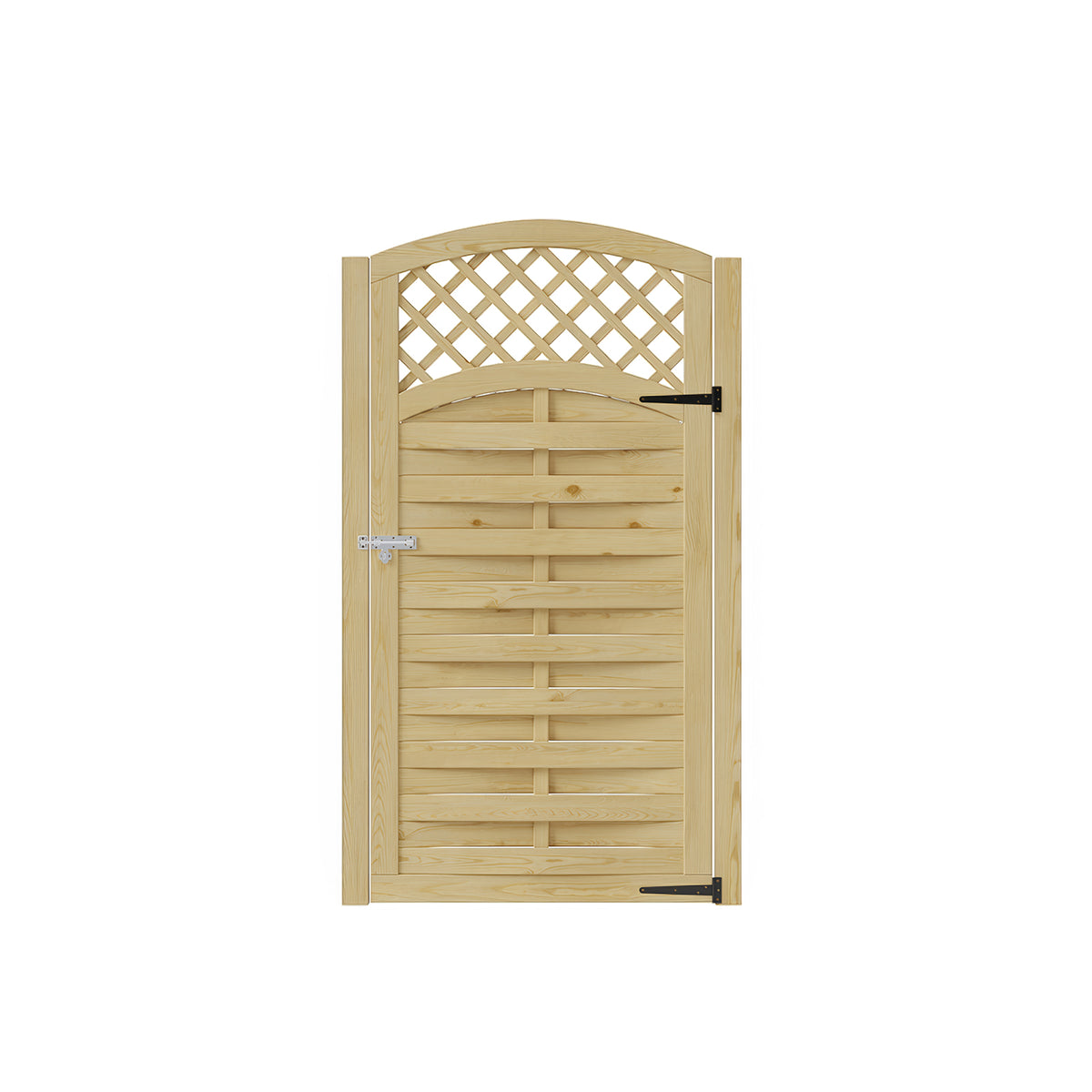 Lattice Top Wooden Garden Gate with Door Latch, MD030042 (Ver.2) – EVER ...