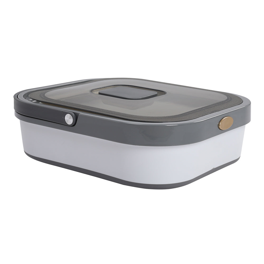 13 Liters Capacity Grey Foldable Pet Food Storage Container with Lid ...