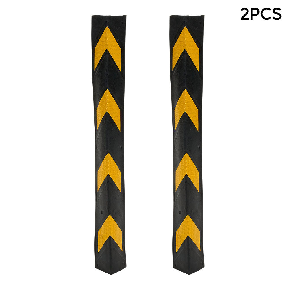2-Pack Rubber Garage Corner Guards with Reflective Yellow Arrows, MD14 ...