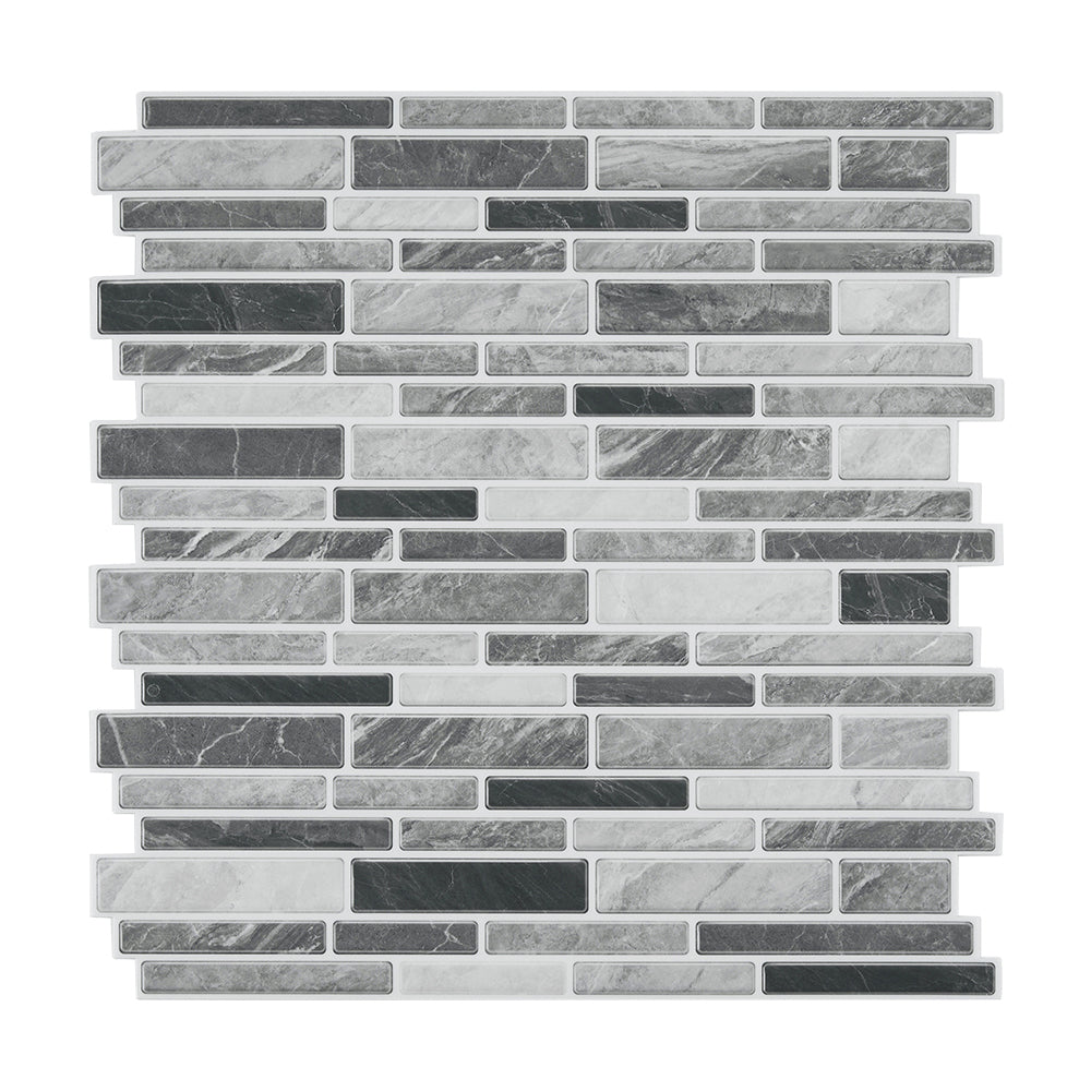 10Pcs Self-Adhesive Wall Tile Stickers with Marble Effect, HF070421 (V ...