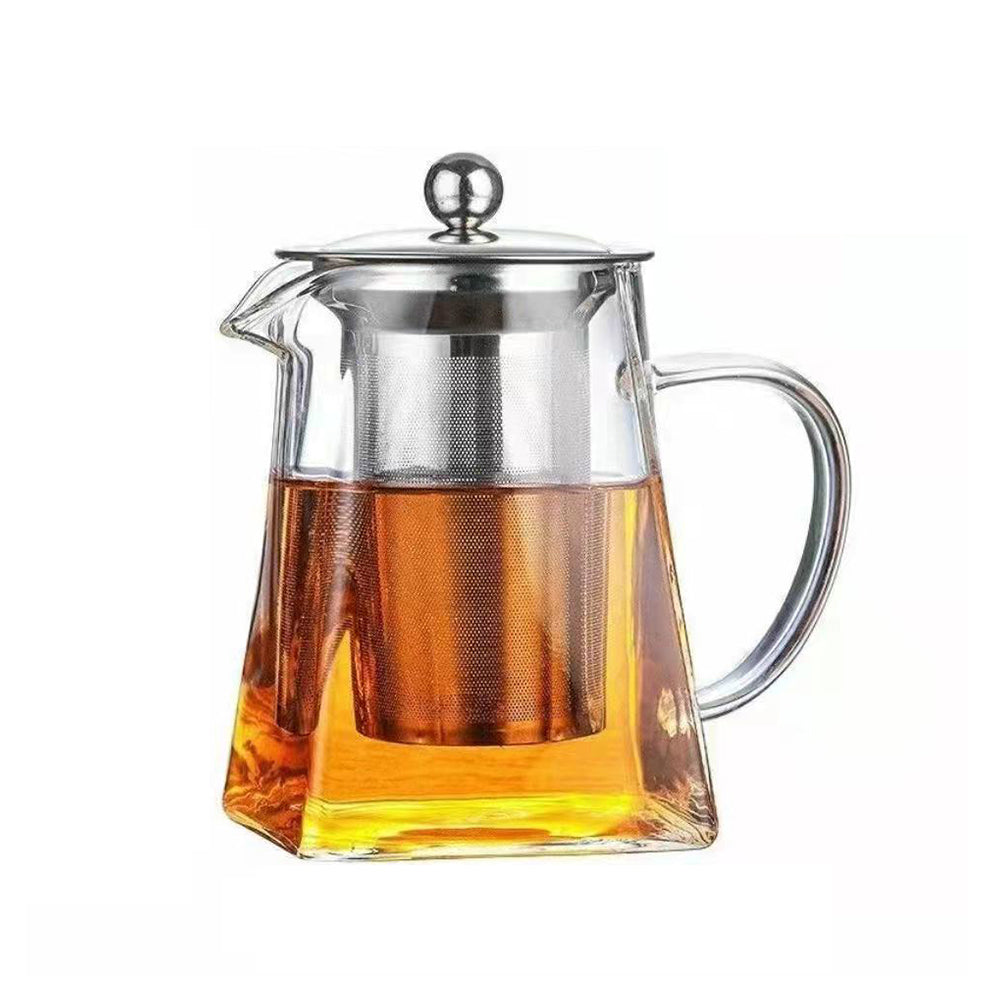 750ML Clear Square Glass Teapot with Infuser, CT0472 (Ver.2) – EVER STRONG
