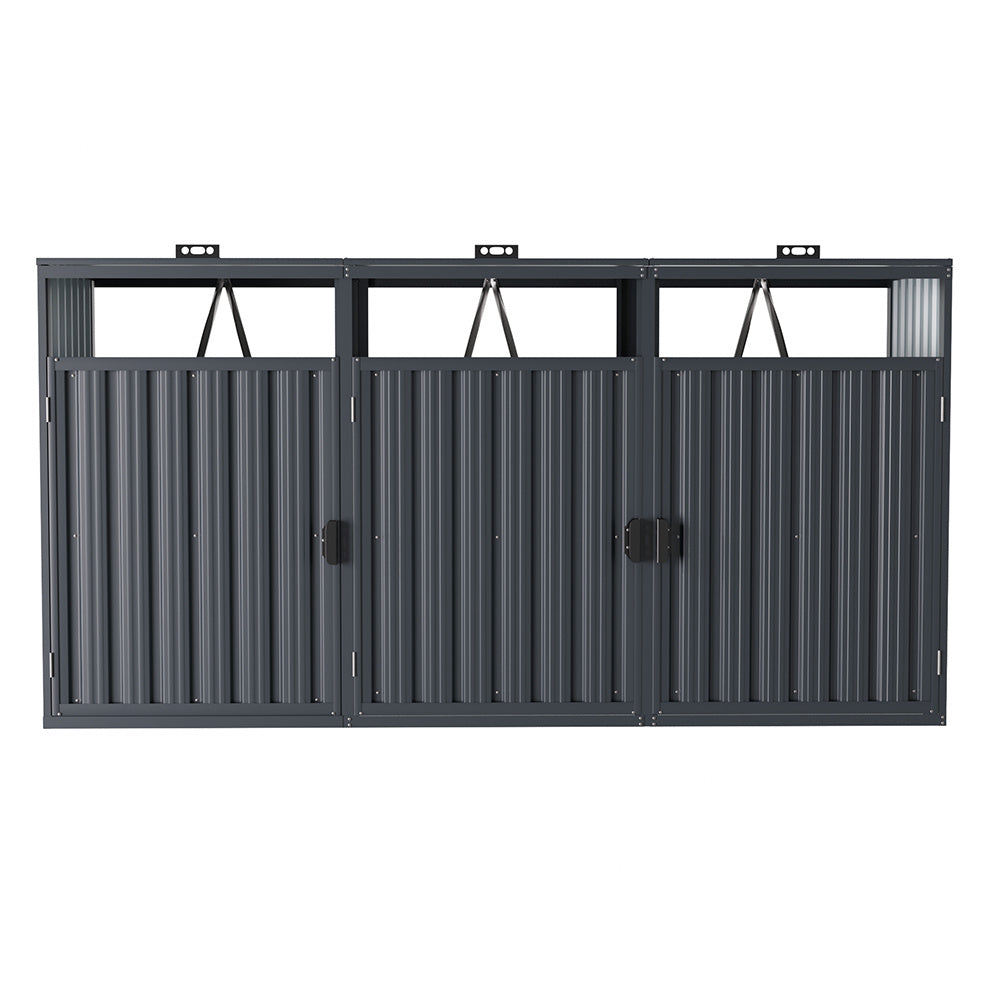 Outdoor Metal Garbage Can Garden Storage Shed, PM1646 (Ver. 2) – EVER ...