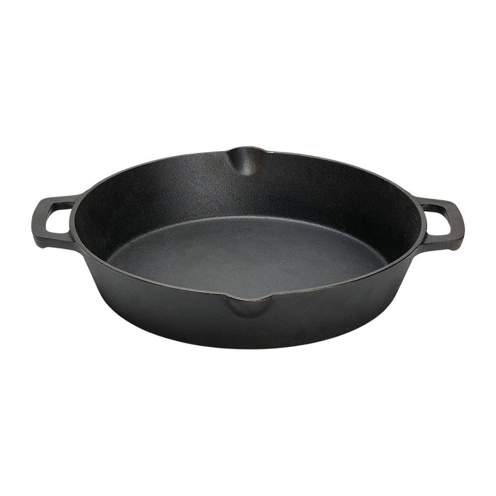 Round Cast Iron Pan with Handles, GK190051 (Ver.2) – EVER STRONG