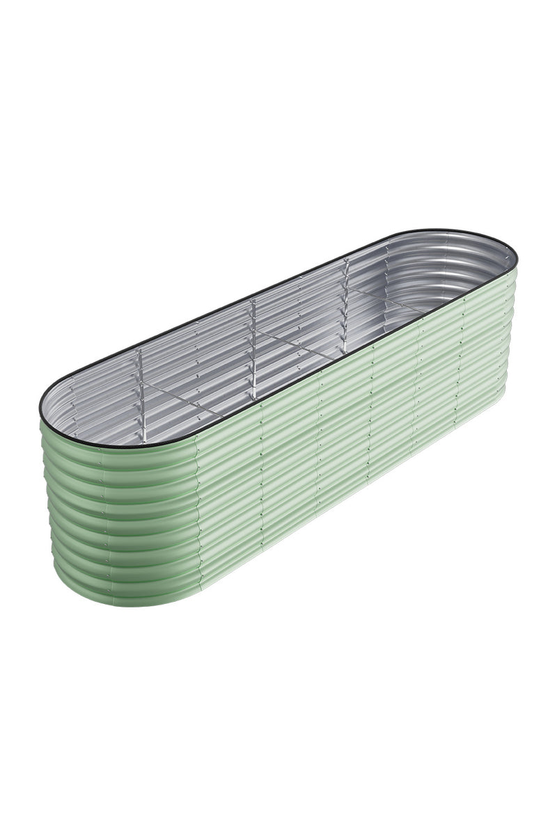 Oval-Shaped Galvanized Steel Raised Garden Bed, PM1497 – EVER STRONG