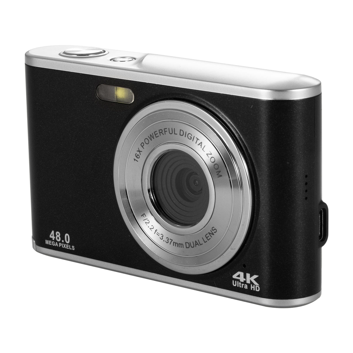 16X Zoom Dual Lens 4K Digital Camera with 32 TF Card, DP380003 (Ver.2 ...