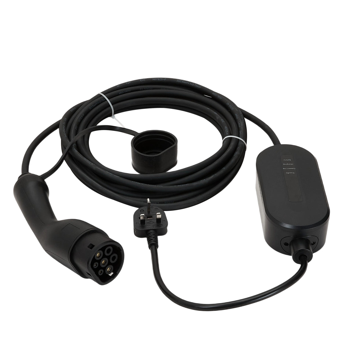 Type 2 to 3 Pin Plug EV Charger Cable with LED Indicators, US030007 ...