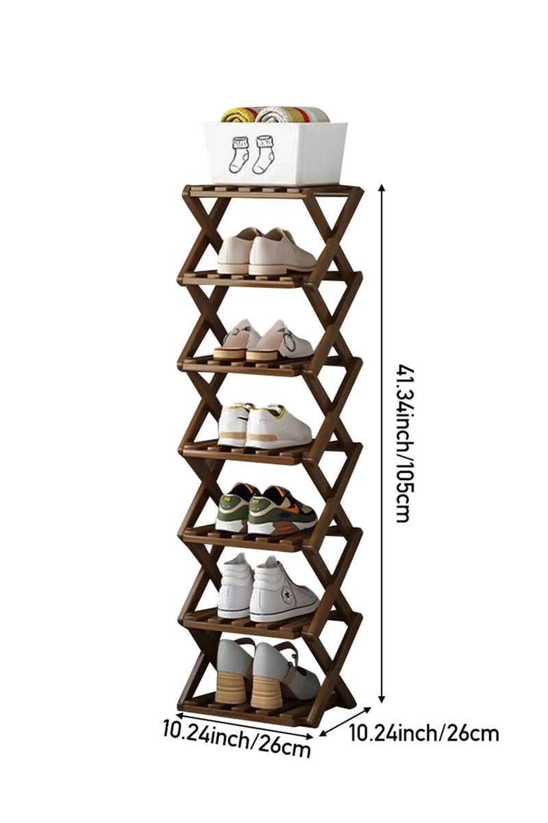 7-Tier Bamboo Folding Shoe Rack, SC2384 – EVER STRONG