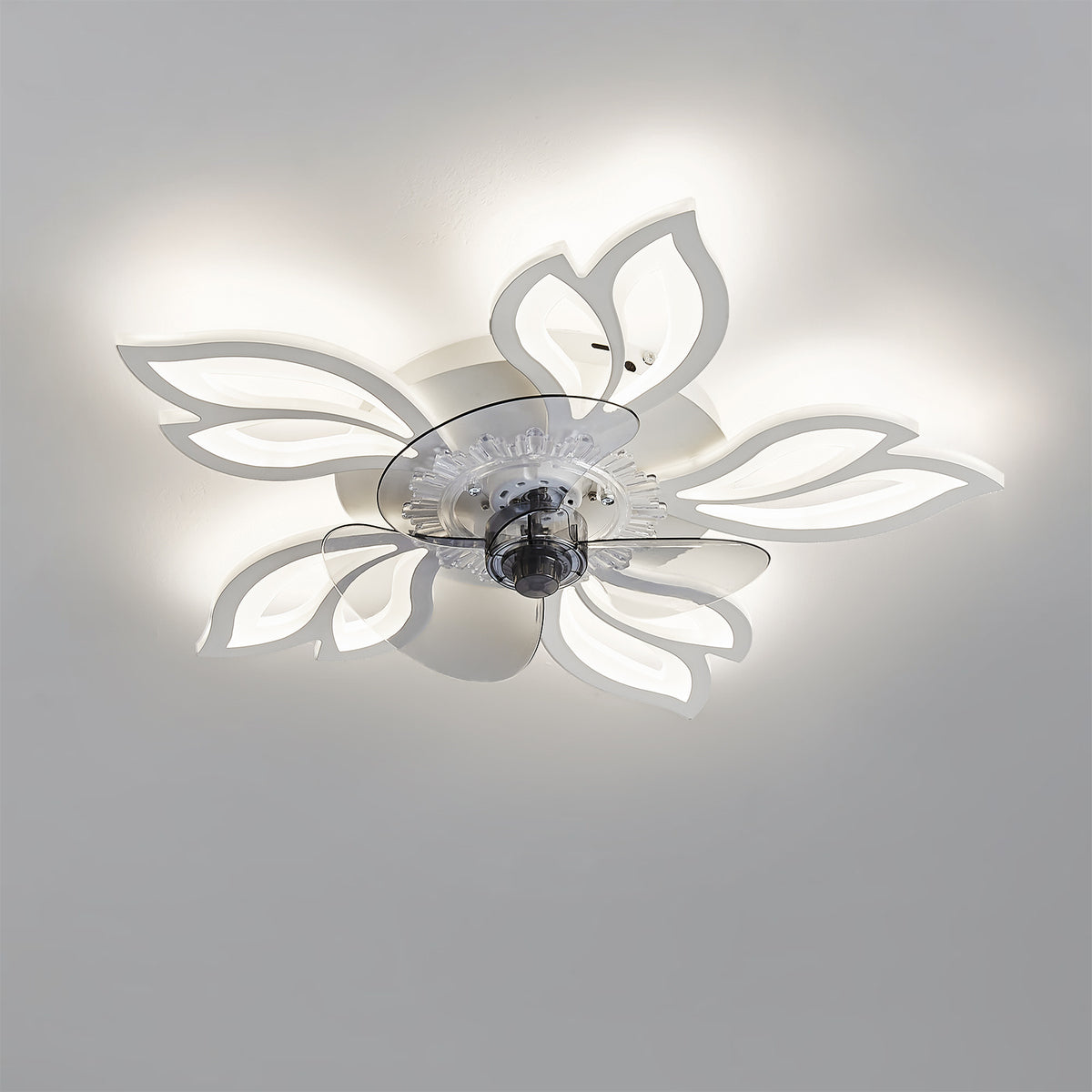 Livingandhome Modern Flower Shape Ceiling Fan with Light, DM0600 – EVER ...