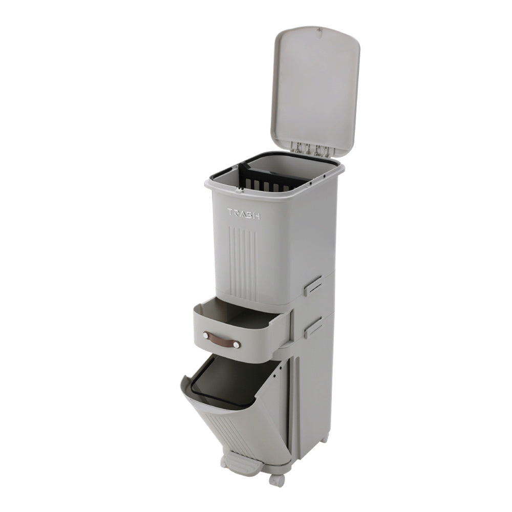 36L Step Open 3 Tier Trash Can, WM0685 – EVER STRONG