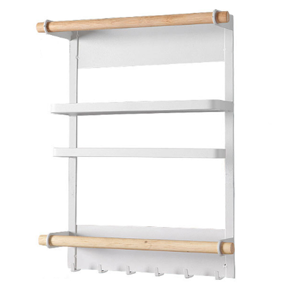 Livingandhome Japanese Style Magnetic Kitchen Storage Rack Refrigerato ...