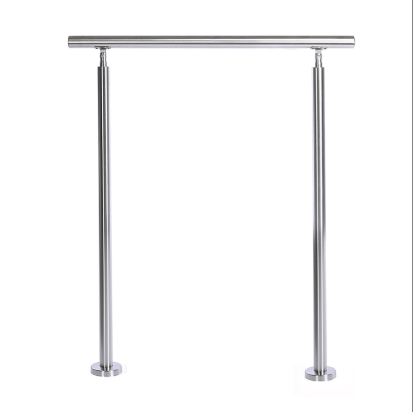 Livingandhome Silver Floor Mount Stainless Steel Handrail for Slopes a ...