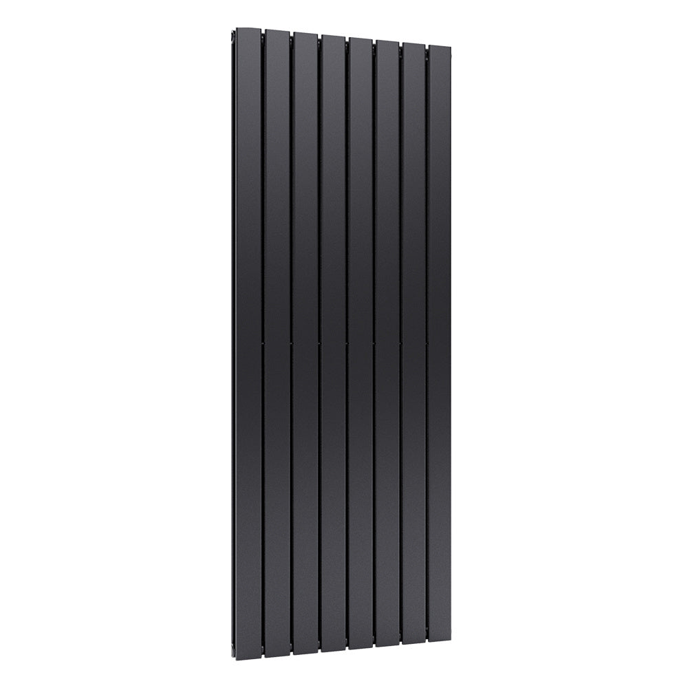Livingandhome Steel Smoke Grey Vertical Tall Radiator with Double Pane ...