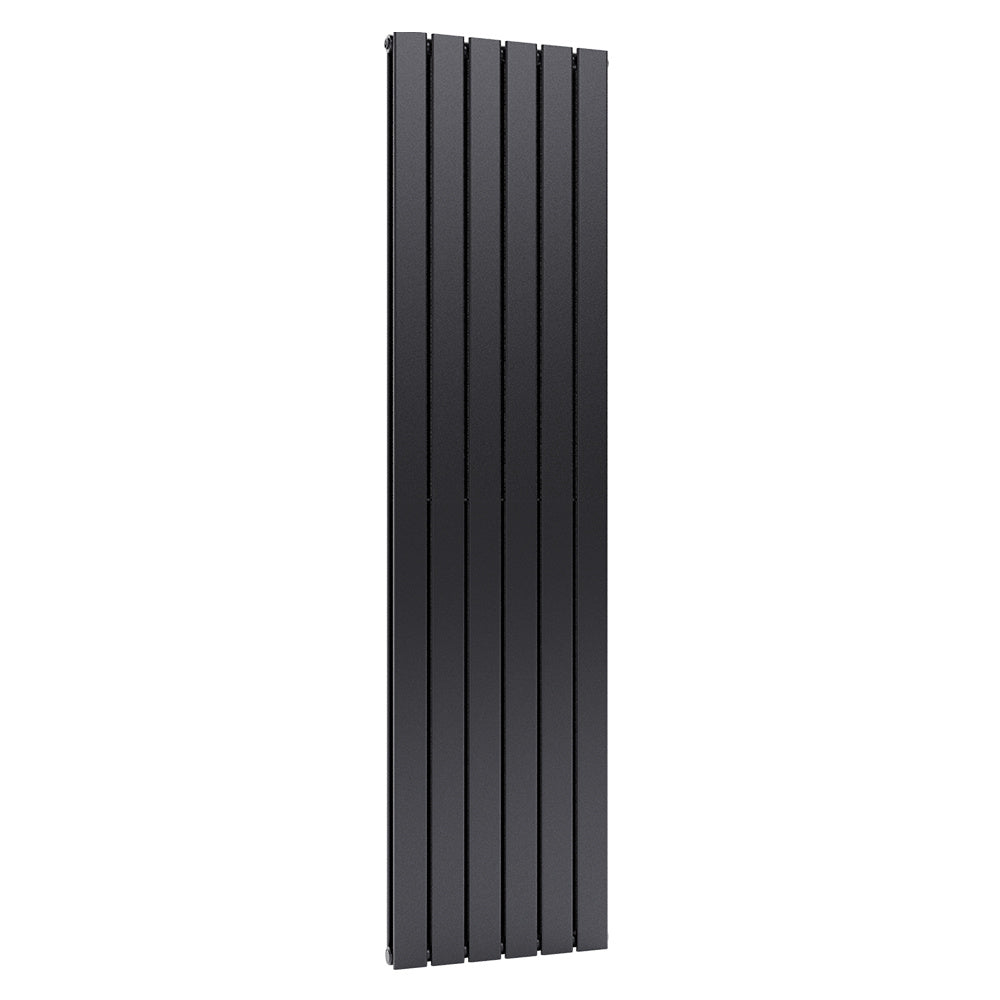 Livingandhome Steel Smoke Grey Vertical Tall Radiator with Double Pane ...